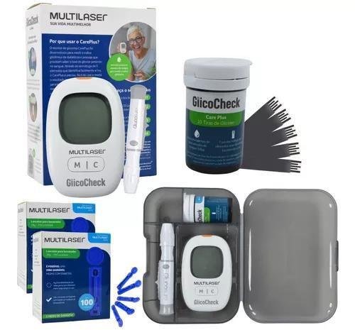 Kit Aparelho Medidor Glicose Completo Multi Hc487 Glicemia - MULTILASER ...