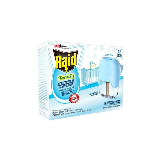 Kit Aparelho Raid Family + Refil Elétrico Líquido 32,9ml - Odorizador e ...
