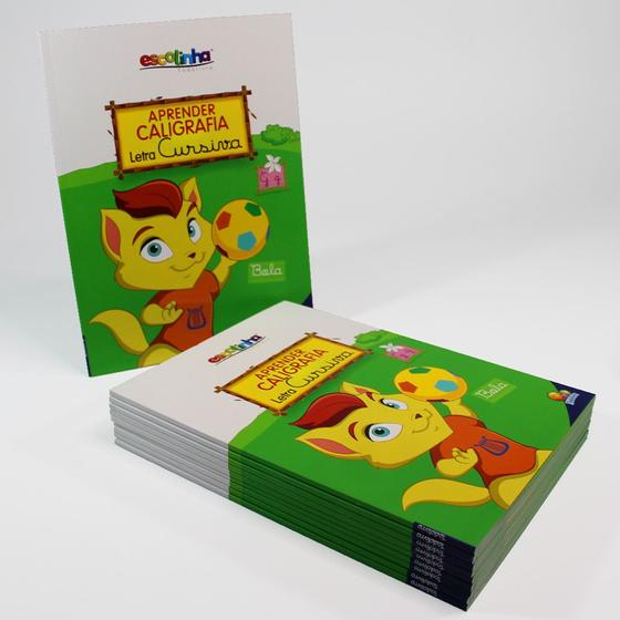 Kit Aprender Caligrafia Letra Cursiva 10 Livros Escolinha Todolivro ...