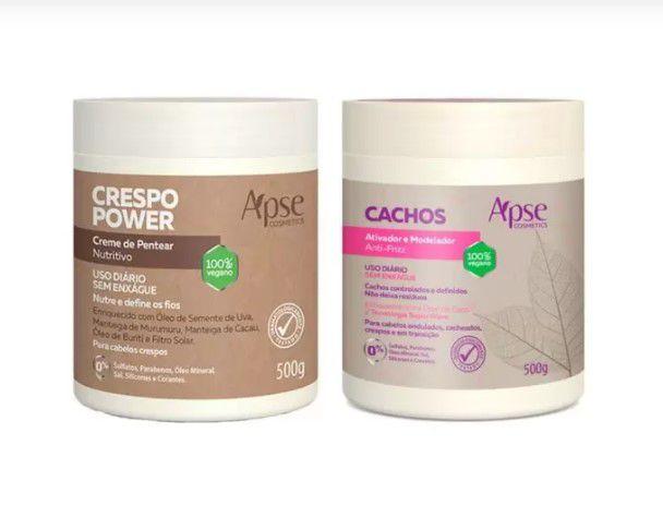 Kit Apse Finalizadores Ativador de Cachos + Creme de Pentear Crespo ...