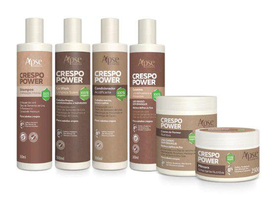 Kit Apse Tratamento Completo Crespo Power 6 ítens Vegano - Apse ...