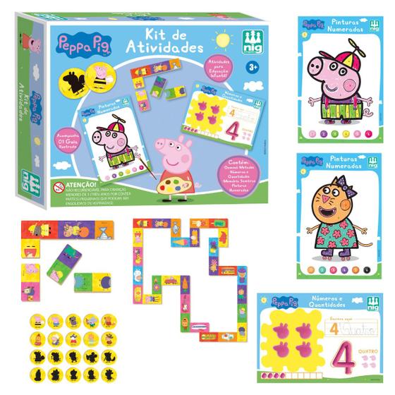 Kit Atividades Peppa Pig Educação Infantil Nig Brinquedos ...