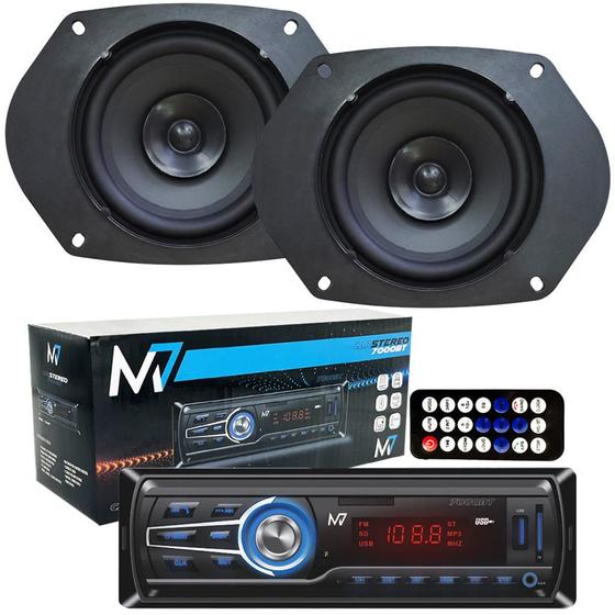 Kit Auto Falante 5x7 Polegadas 140w Full Range+ Rádio Mp3 Bt - ORION ...