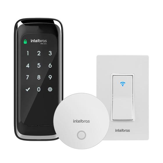 Kit Automação Fechadura IFR 1001 + Interruptor EWS 101 I + Hub ICA 1001 ...