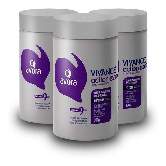 Kit Avora Pó Descolorante Purple 300g C/3 - Pó Descolorante - Magazine ...
