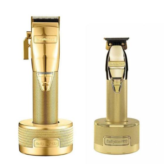 Kit Babyliss Maquina Corte + Acabamento Gold Fx + Bases Nfe Envio ...