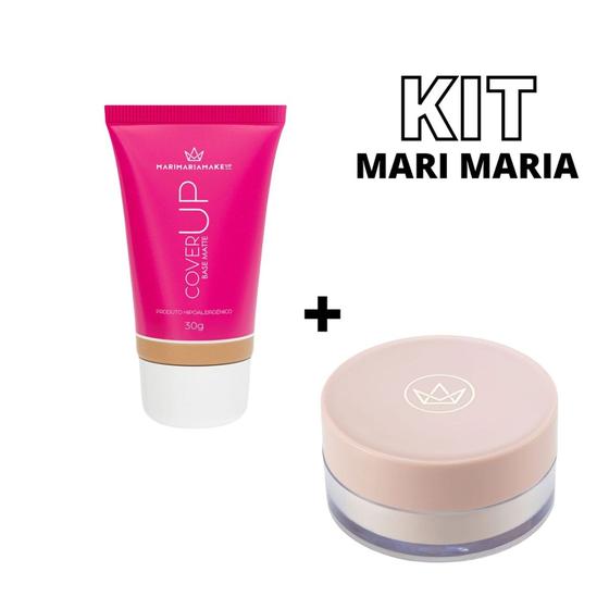 Kit Base Cover Up e Pó Solto Mari Maria Makeup - Base Facial - Magazine ...