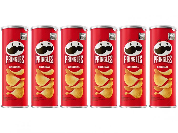 Kit Batata Pringles Original 104g 6 Unidades - Pringles - Magazine Luiza