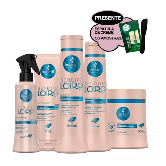 Kit Bendito Loiro Haskell 500ml - Kit de Tratamento para Cabelos - Magazine Luiza