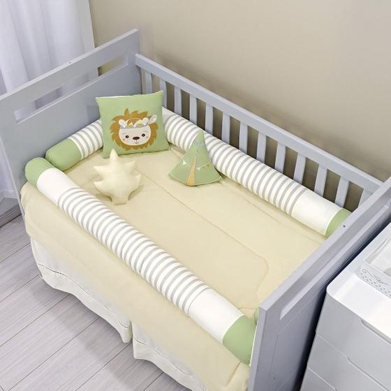 Kit Berço 12 Pçs Baby Rolo 100% Tribo do Leão Fendi - Balu Baby - Kits ...