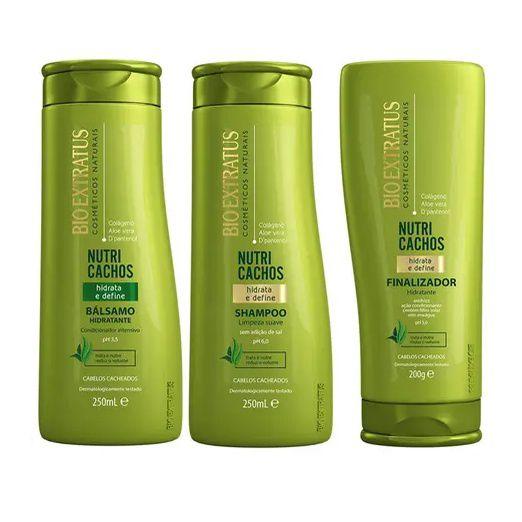 Kit Bio Extratus Hidratação e Nutrição Cabelos Cacheados Linha Nutri ...