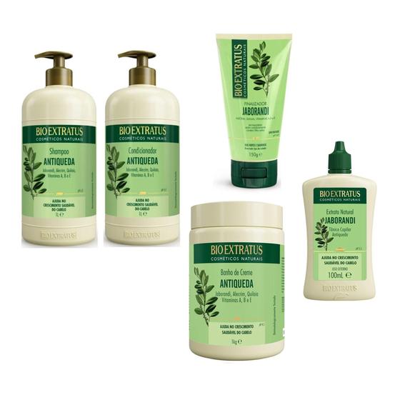 Kit Bio Extratus Jaborandi Antiqueda Completo SH/CD/BC 1L/KG - EXT/FIN ...