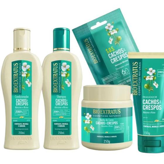Kit Bio Extratus Para Cabelos Cacheados 5 Produtos Bio Extratus ...