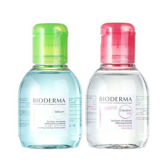 Kit Bioderma Água Micelar H2O Sensibio + Sébium Duo - 100ml - Kit de ...