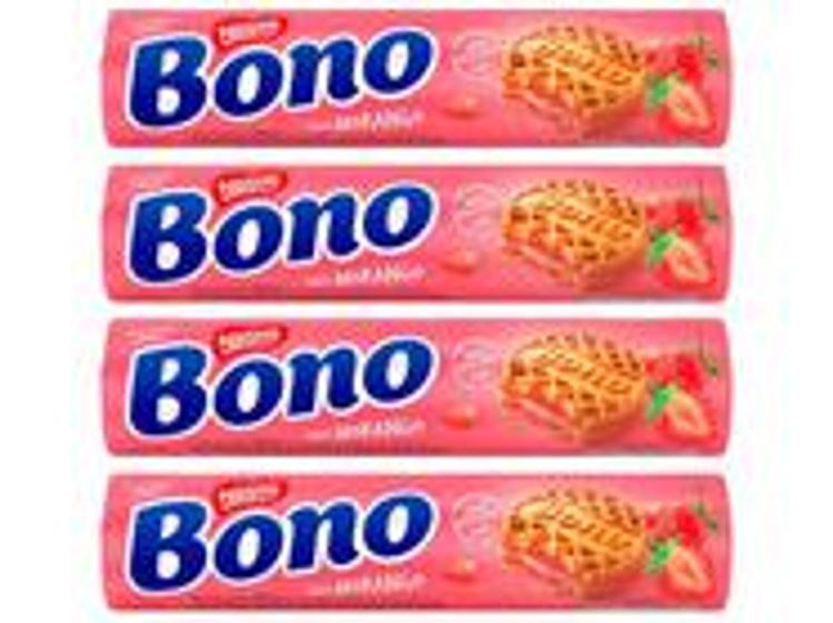 Kit Biscoito Recheado Morango Bono 126g - shaday - Biscoito / Bolacha ...