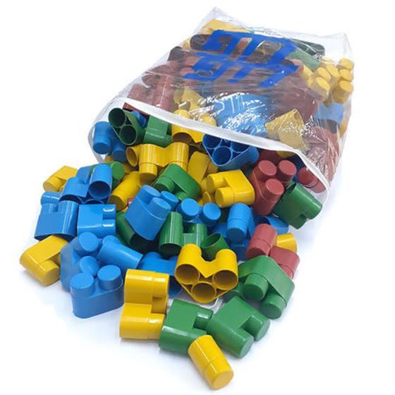 Kit blocos de montar plugando lig gigante com 160 peças - lig lig ...