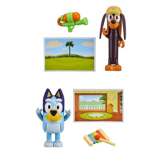 Kit Bluey Story - Starter Single Pack - Bluey e Xylophone + Snickers e ...