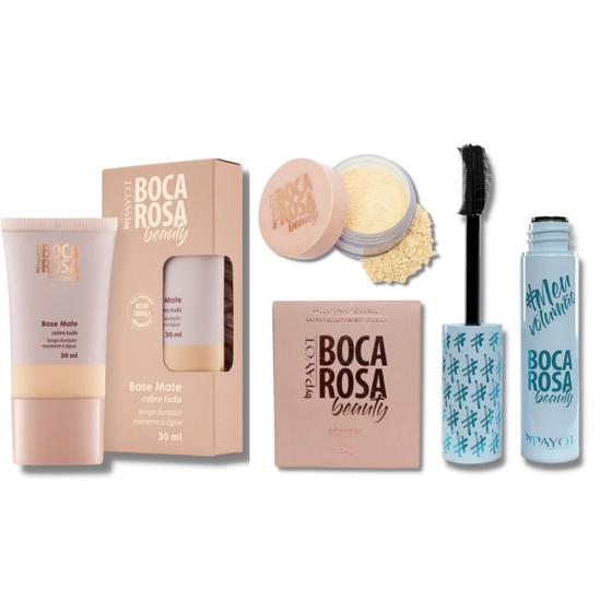 Kit boca rosa (base+pó+rímel) - Payot - Kits de Maquiagem - Magazine Luiza