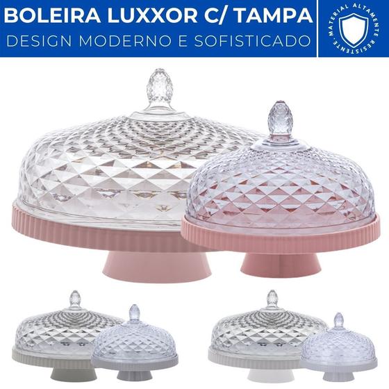Kit Boleira + Queijeira Luxxor Acrílico Com Base Plástica - Paramount ...