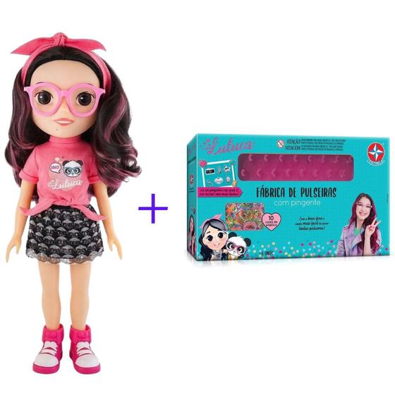 Kit Boneca Luluca Com Som + Fabrica De Pulseira Com Pingente - Estrela ...
