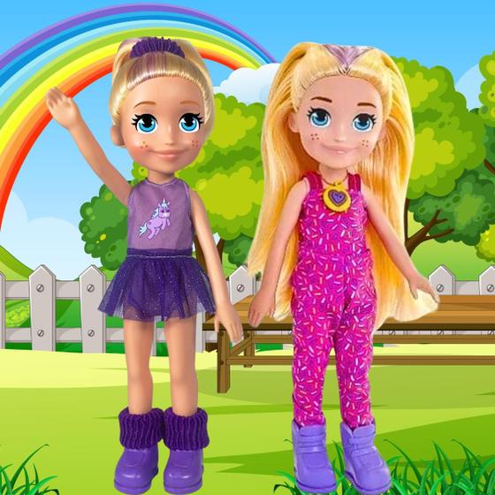 Kit Boneca Polly Pocket 36cm Ginasta + Polly Picnic Original - Pupee ...