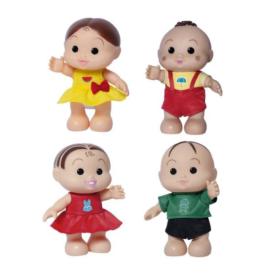 Kit Bonecas It Malia Turma da Monica Cebolinha Cascão Magali - Baby ...