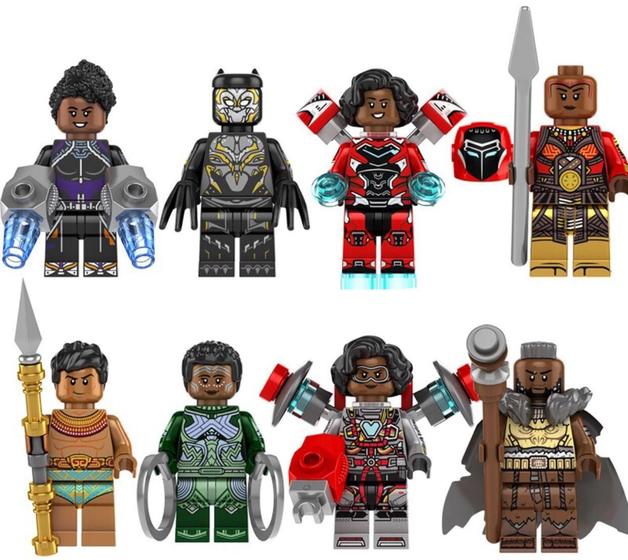 Kit Boneco De Blocos De Montar Pantera Negra Wakanda Forever - Mega ...