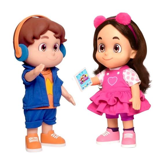Kit Boneco do Joao Pedro JP e Boneca da Maria Clara que falam Rosita ...