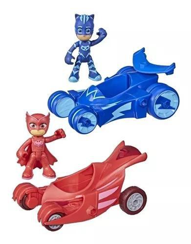 Kit Boneco Pj Masks Menino Gato E Corujita Com Veiculo Hasbro Infantil ...
