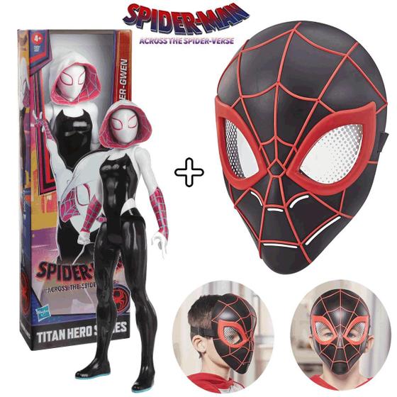 Kit Boneco Spider Gwen 30cm e Máscara Miles Morales - Hasbro - Bonecos ...