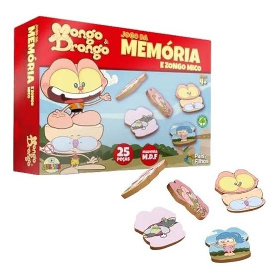 Kit Bonecos Mongo e Drongo Vinil + Jogo da Memória Mongo e Drongo ...