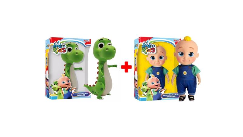 Kit Bonecos Zigaloo e Johny Looloo Kids Figura Youtube Original Nova ...
