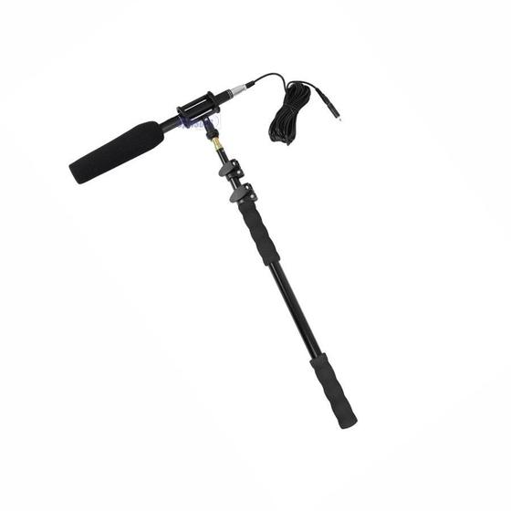 Kit Boom De Áudio Microfone + Vara Para Cameras - Yoga - Pedestal para ...