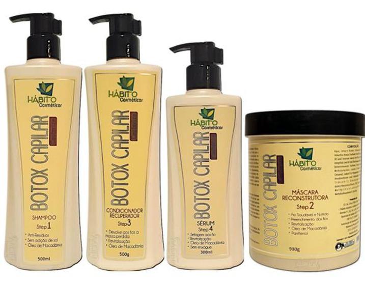 Kit Botox Capilar Orgânico Reconstrução e Cauterização Profissional ...
