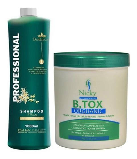 Kit Botox Capilar Profissional Alisamento Sem Formol 2000 Ml - Italian ...