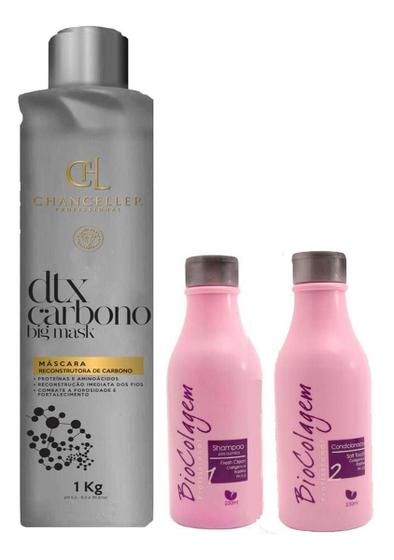 Kit Botox Capilar Profissional Redutor De Volume Amazon - Chanceller ...