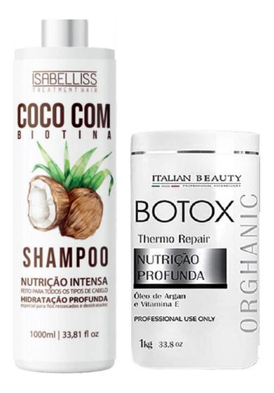 Kit Botox Capilar Profissional Sem Formol Alisamento Selafix - Italian ...
