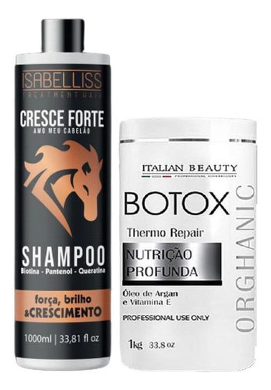 Kit Botox Redutor De Volume Sem Formol Orgânico Profissional Italian