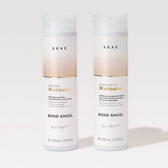Kit BRAÉ Bond Angel Shampoo Matizador + Acidificante - Matizador ...