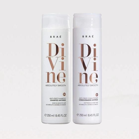 Kit Braé Divine Shampoo e Condicionador 250ml - Kit Shampoo e Condicionador - Magazine Luiza
