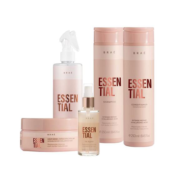 Kit Braé Essential Completo (5 produtos) - Kit de Tratamento para ...