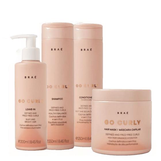 Kit Brae Go Curly Completo Mask (4 Produtos) - BRAÉ - Kit de Tratamento ...