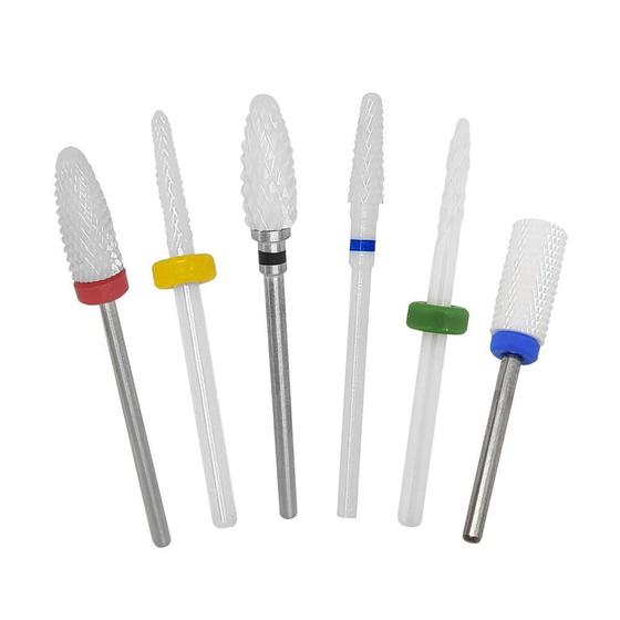Kit Brocas Cerâmica Motor De Unhas Todos Os Tamanhos 6 Un - New Air ...