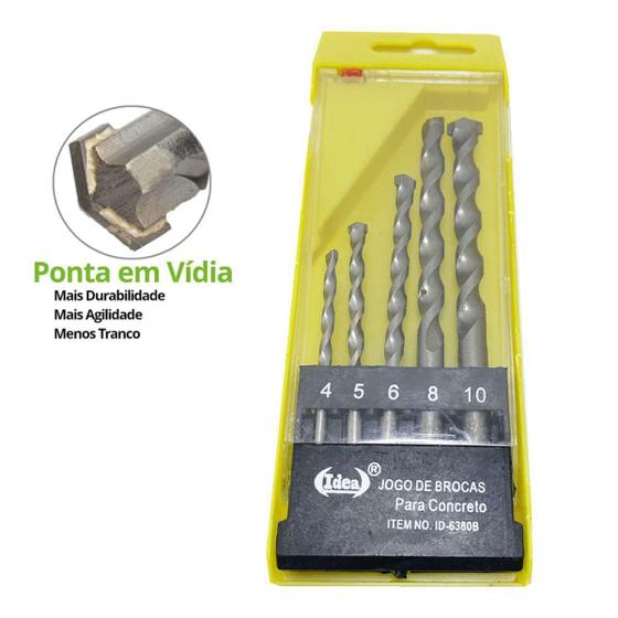 Kit Brocas Vídea (Parede Concreto) Com 5 - Certta - Broca - Magazine Luiza
