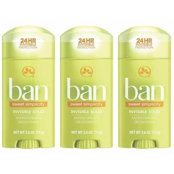 Kit C/03 Ban Stick Sweet Simplicity Desodorante 73g - Desodorante - Magazine Luiza