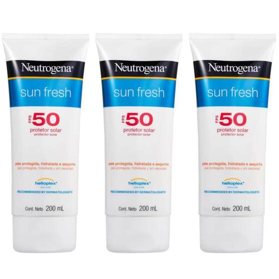 Kit C/03 Neutrogena Protetor Solar Fps50 200ml - Protetor Solar ...