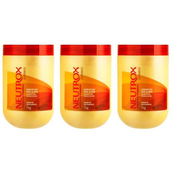Kit C/03 Neutrox Creme Capilar 1kg - Máscara Capilar - Magazine Luiza