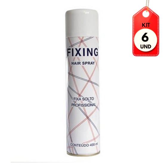 Kit C/06 Agima Fixing Fix Solto Hair Spray Normal 400ml - Modelador e Fixador de Cabelo ...