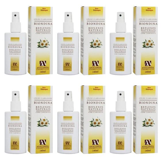 Kit C/06 Anaconda Biondina Plus Pump Clareador Capilar 140ml - Outros ...