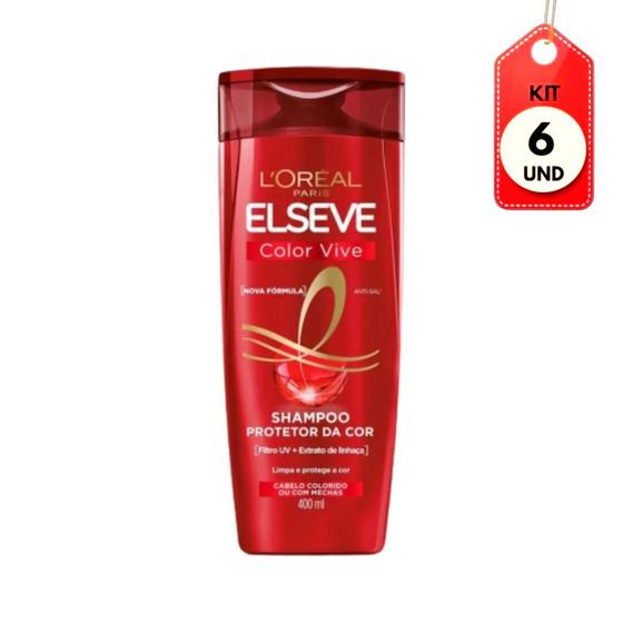 Kit C/06 Elseve Color Vive Shampoo 400ml - Shampoo - Magazine Luiza